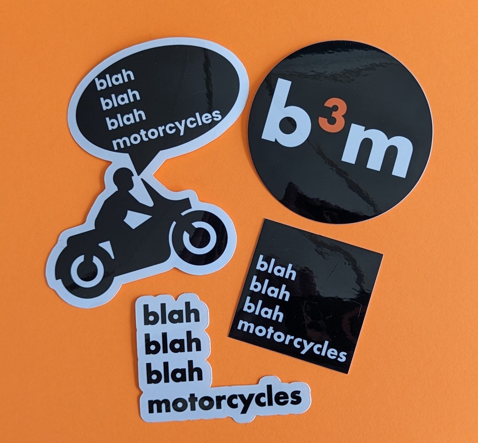Sticker Pak - blah blah blah motorcycles